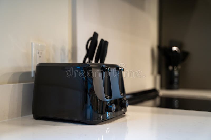 Toaster in a Modern Kitchen Stock Photo - Image of usability ...