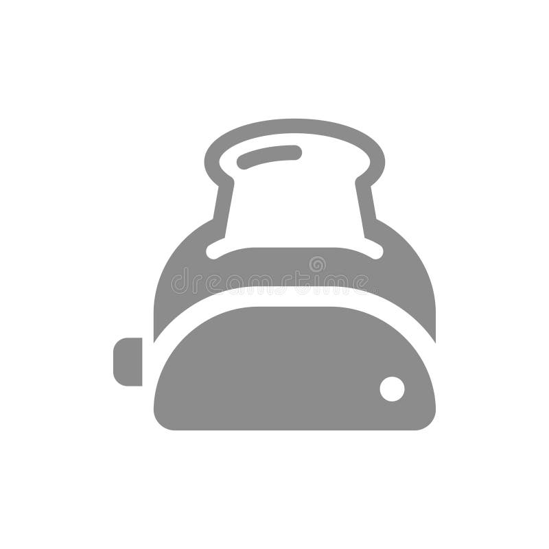 Toaster Oven Filled Vector Icon Stock Vector - Illustration of home ...
