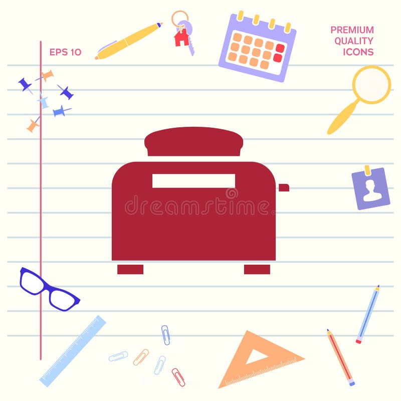 Toaster Oven Icon . Graphic Elements for Your Design Stock Vector ...