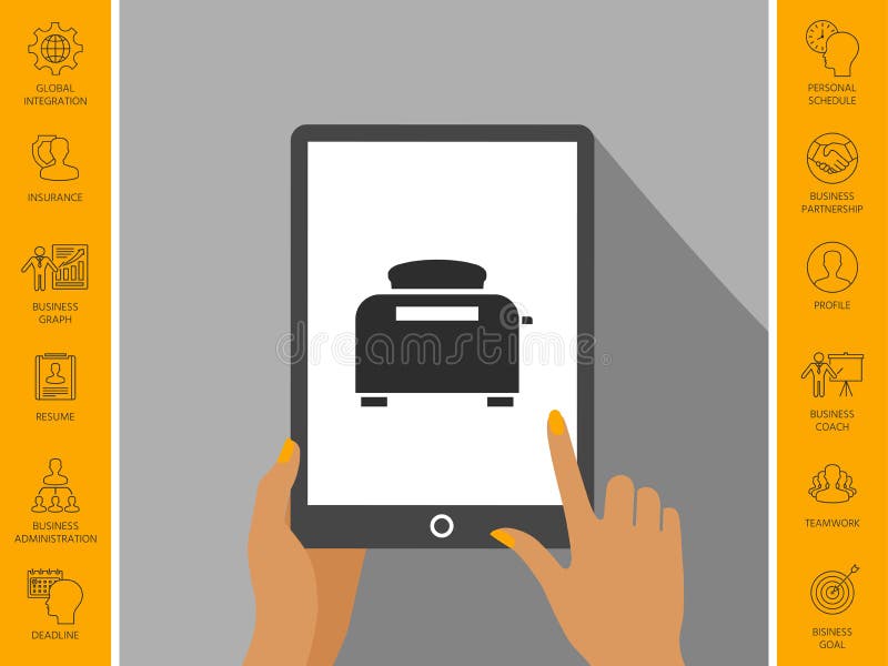 Toaster Oven icon stock vector. Illustration of isolated - 114886294