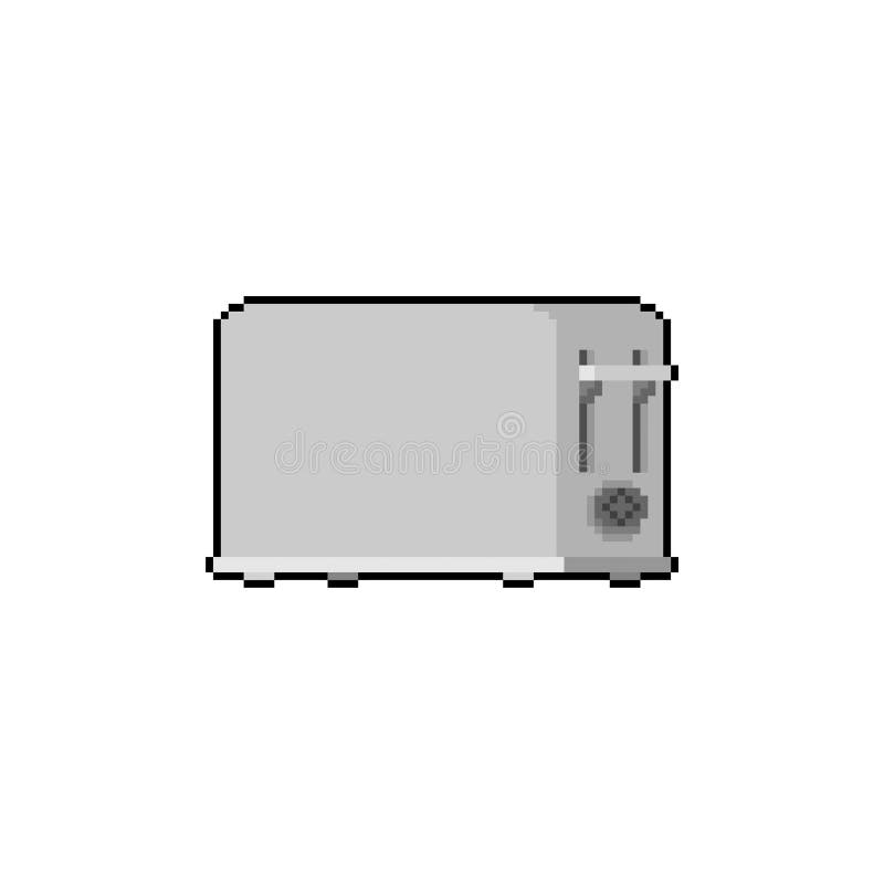 Toaster Pixel Art Isolated. 8 Bit Pixelated Vector Illustration Stock ...