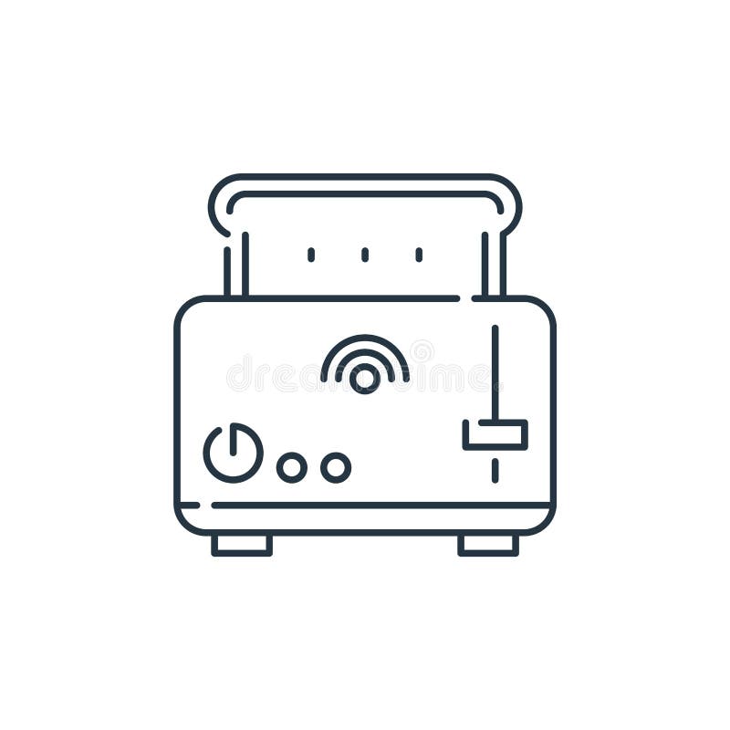 Toaster Vector Icon. Toaster Editable Stroke. Toaster Linear Symbol for ...