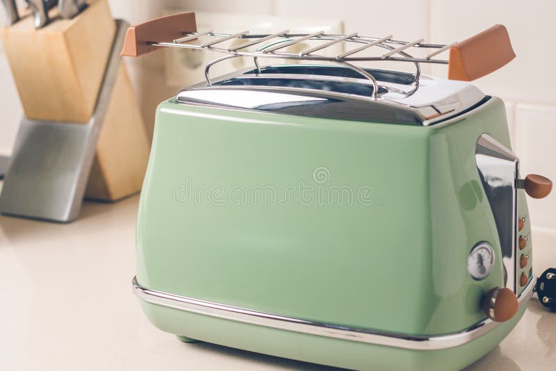 Toaster in vintage style stock image. Image of nature - 180436081