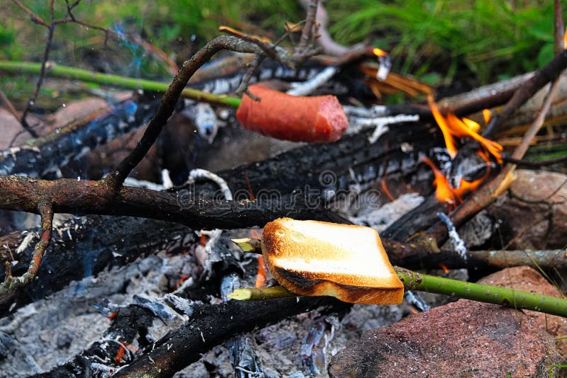 Toasting Bread Over Fire Stock Photos - Free & Royalty-Free Stock ...