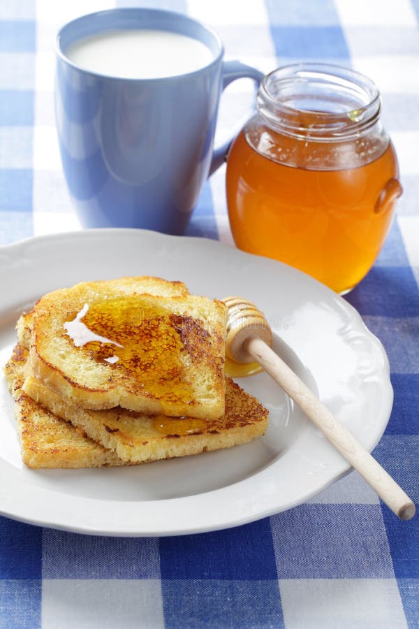 Toast with jam and milk stock photo. Image of currant - 12752334