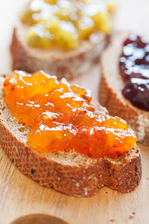 Toasts with jam stock image. Image of continental, food - 30105771