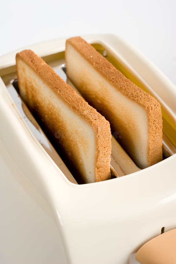 Toasts in toaster stock image. Image of snack, domestic - 3936645