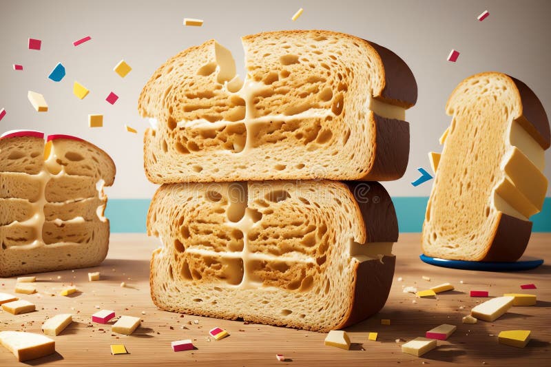 Toasty Fun.AI Generated stock illustration. Illustration of generative ...