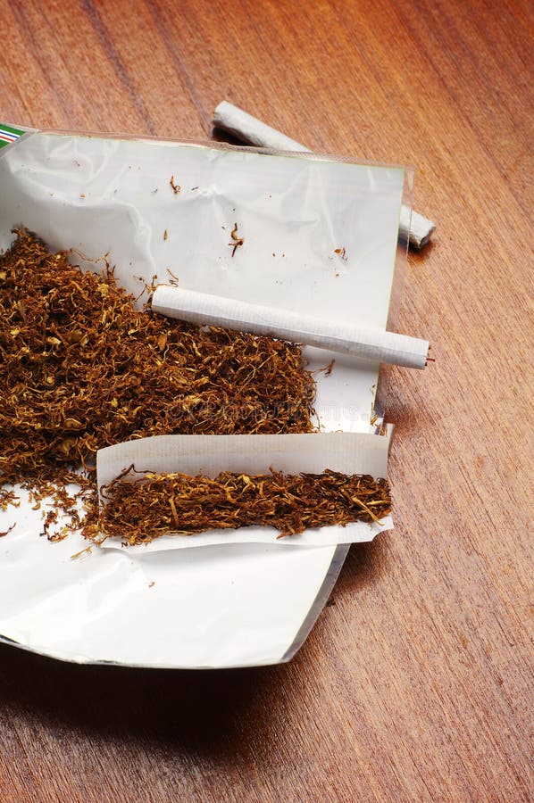 Tobacco and Hand Rolled Cigarettes Stock Photo - Image of relax ...