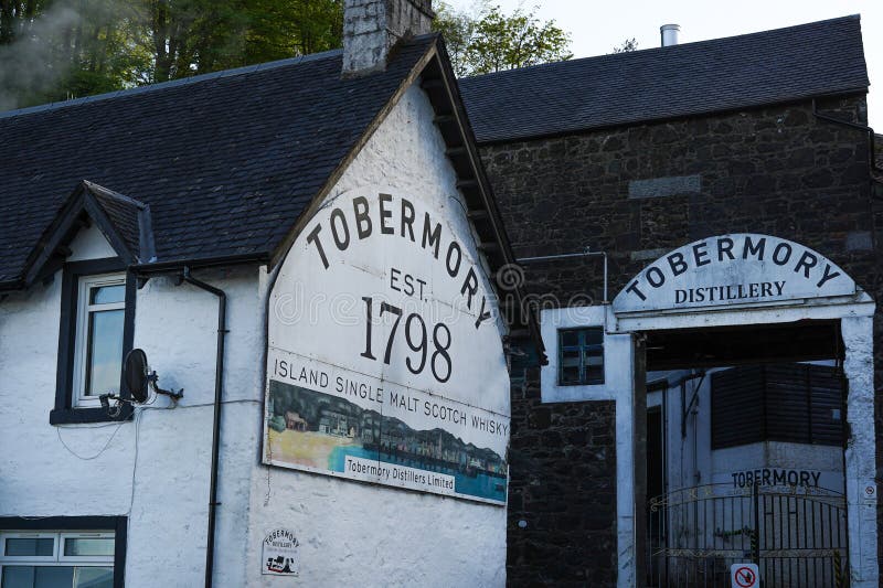 Tobermory Distillery on the Isle of Mull in Scotland Editorial ... Tobermory Distillery on the Isle of Mull in Scotland Editorial ...