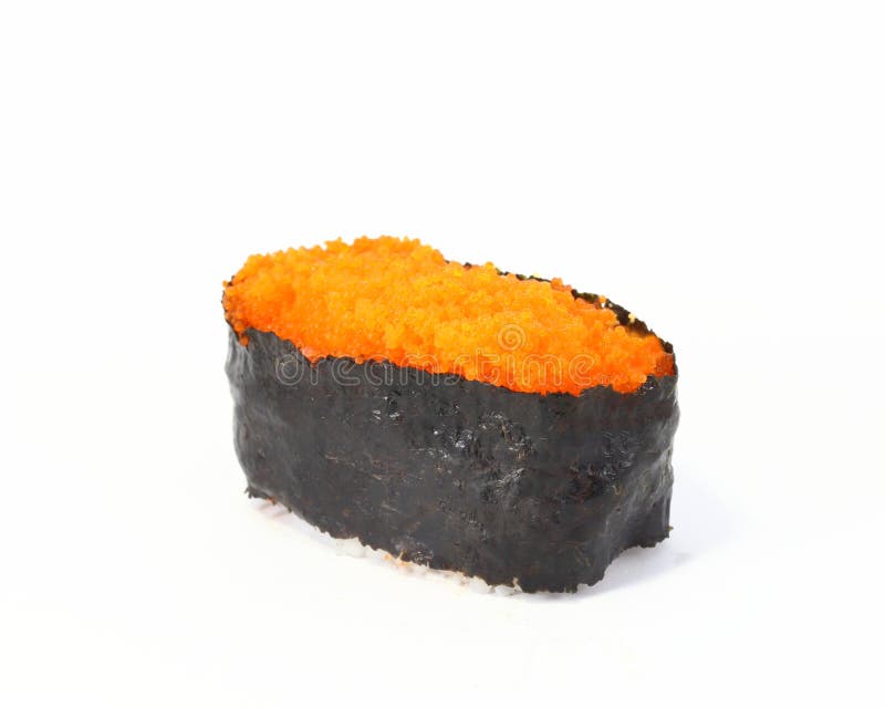 Tobiko (flying Fish Roe) Gunkan Maki Sushi Stock Photo - Image of ...