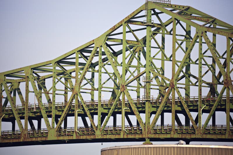Tobin Memorial Bridge stock image. Image of boston, green - 25193043