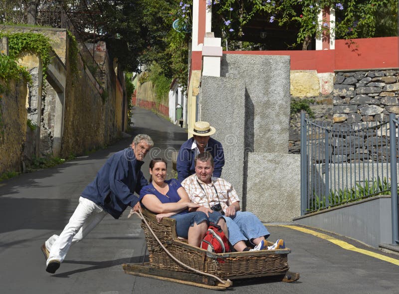 Toboggan a Monte, Madera, Portogallo Fotografia Editoriale - Immagine ...