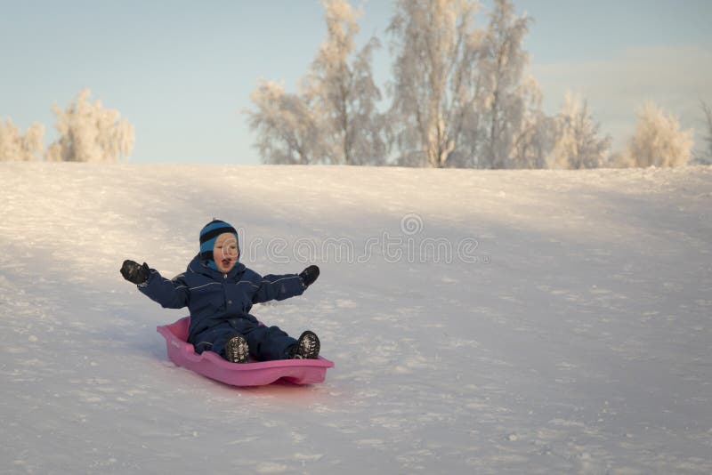 Tobogganing stock image. Image of cold, tobogganing - 108509741