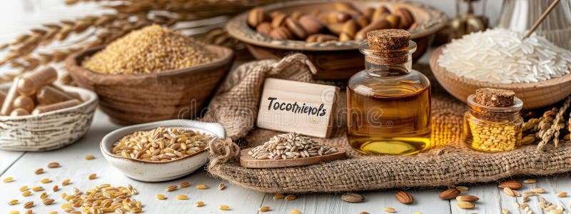 Tocotrienol Capsules Supplements on the Table. Selective Focus Stock ...