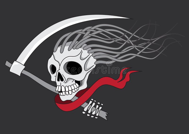 Tod mit Sense vektor abbildung. Illustration von schalthebel - 21649846