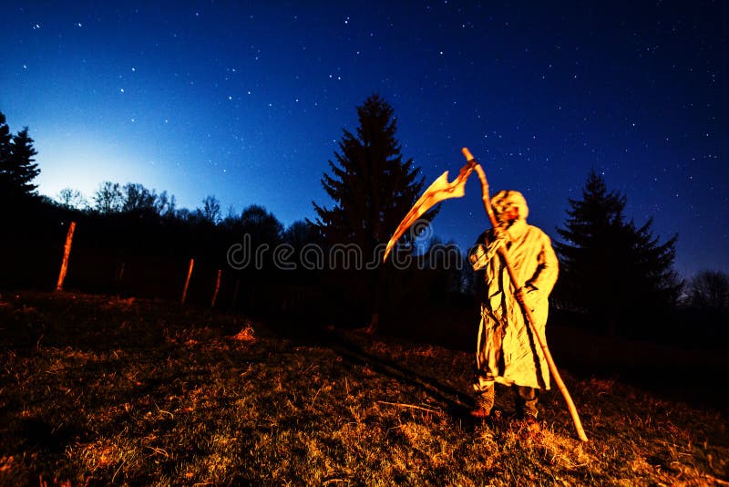 Tod mit Sense stockbild. Bild von feuer, spiritus, fromm - 38766541