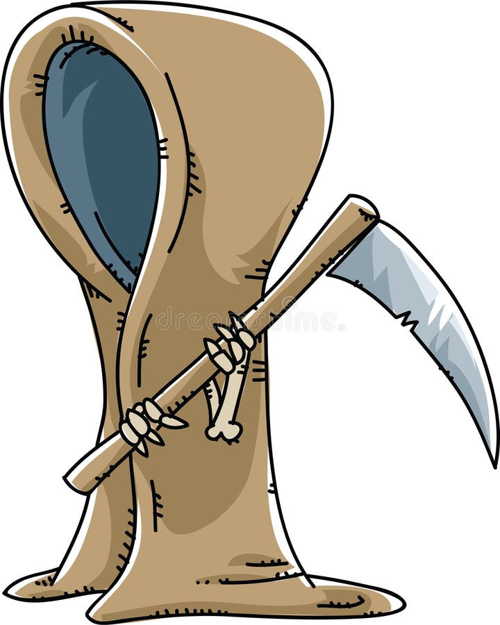 Tod mit Sense stock abbildung. Illustration von sense - 64084560