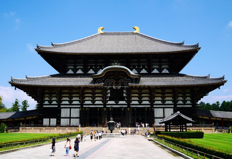 Todai ji temple in japan editorial stock image. Image of japanese ...