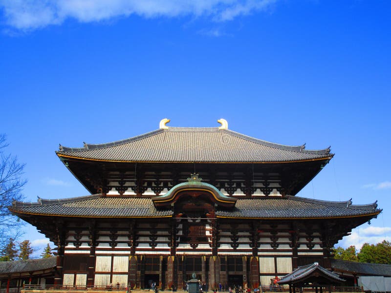 Todai Temple in Nara in Japan Stock Photo - Image of japan, horizontal ...