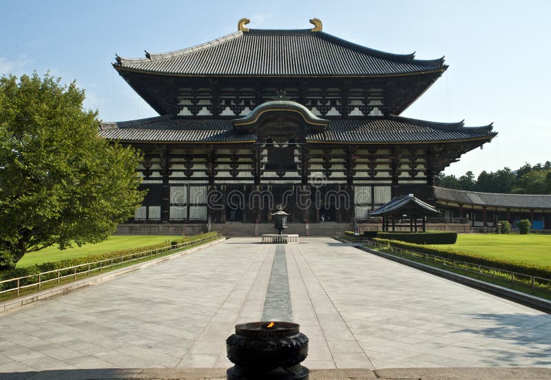 Todaiji Buddhist Temple Nara Japan Stock Image - Image of temple ...