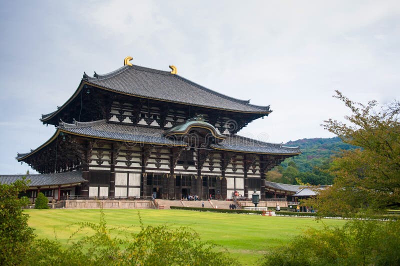 Todaiji-Tempel - Nara - Japan Stockfoto - Bild von buddha, bügel: 102992622