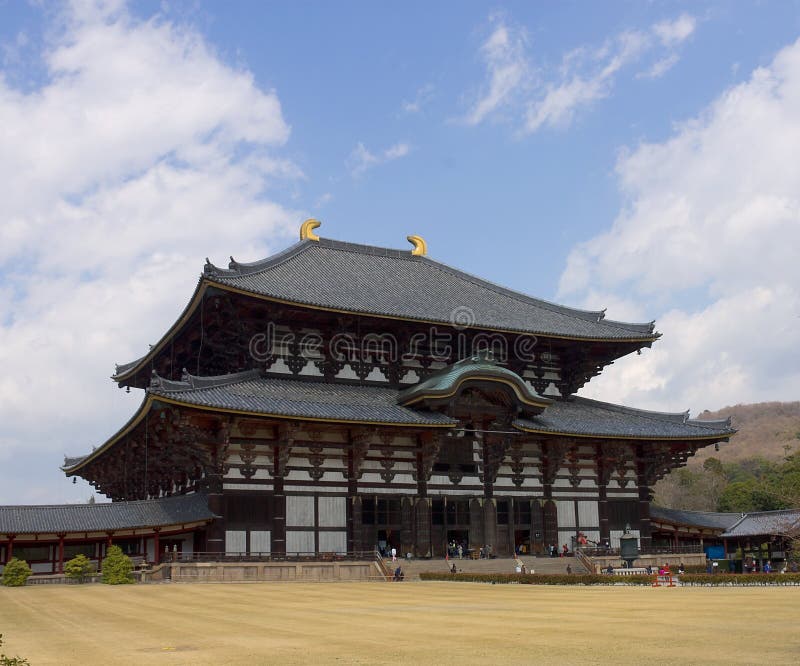 Todaiji Tempel, Nara, Japan. Stockfoto - Bild von enorm, reise: 24521306