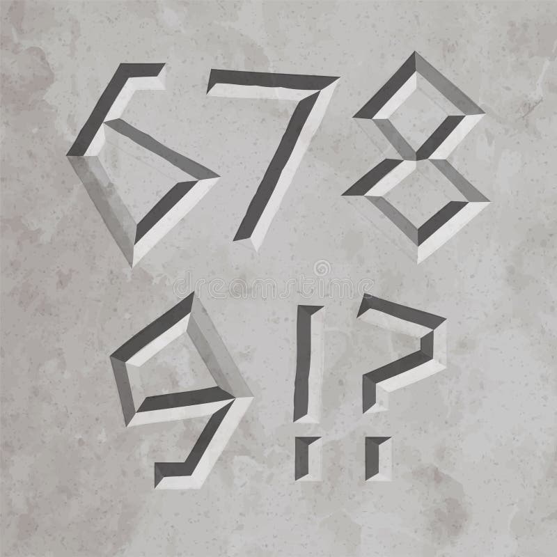 Letras romanas en piedra ilustración del vector. Ilustración de ...