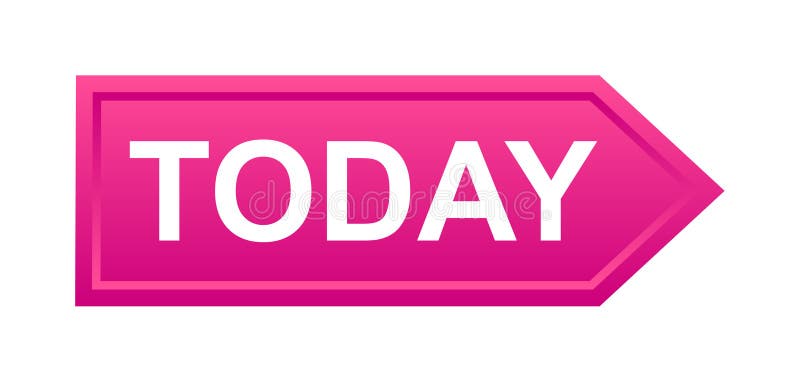 Today button stock vector. Illustration of announce - 123671083
