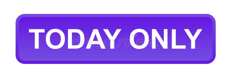Today only button stock vector. Illustration of commerce - 123651435