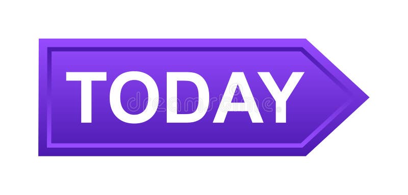 Today button stock vector. Illustration of hurry, icon - 123671079