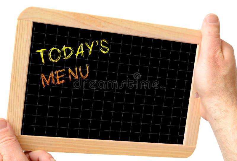 Today menu stock image. Image of hand, write, food, chalk - 31402277