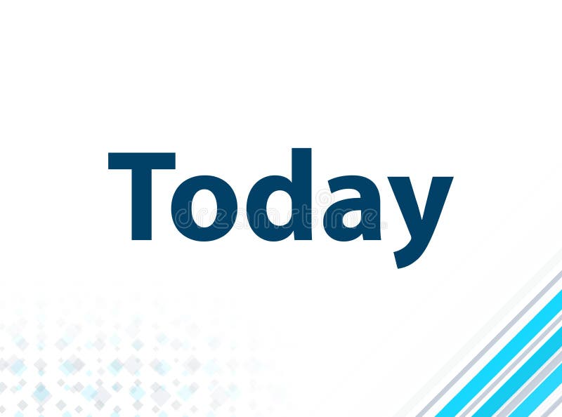 Today Modern Flat Design Blue Abstract Background Stock Illustration ...