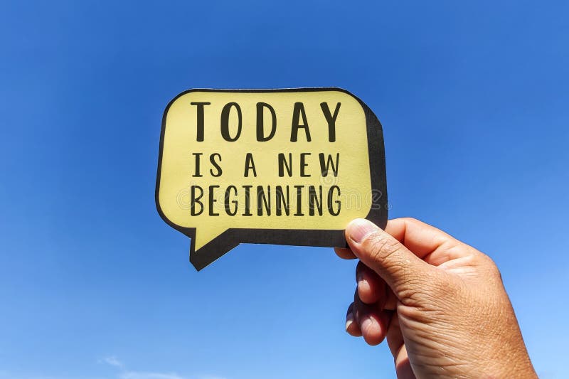 Today is a new beginning stock image. Image of contemplation - 352543953