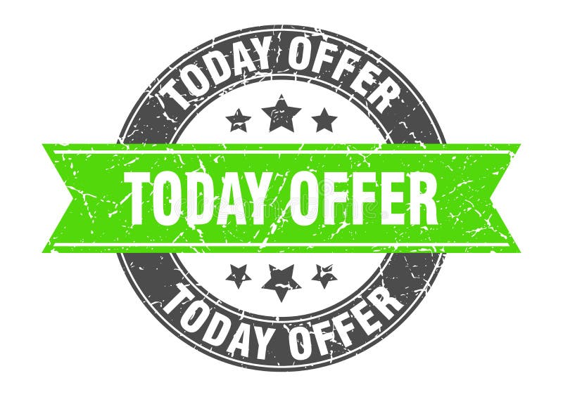 Today Offer Banner Template. Ribbon Label Sign. Sticker Stock Vector ...