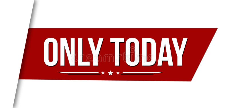 Today label or sticker stock vector. Illustration of retail - 183788026