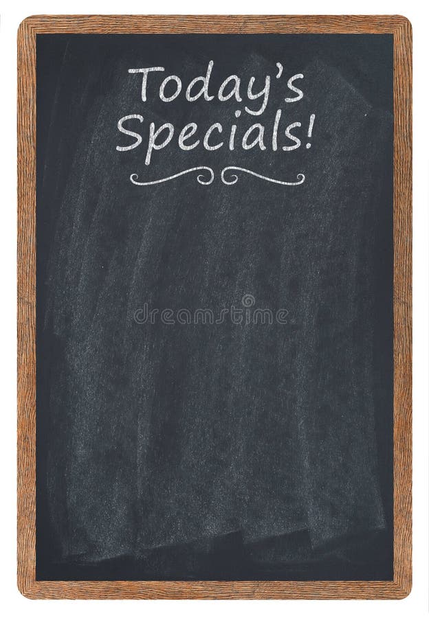 Today s specials menu stock photo. Image of wood, drink - 61472588