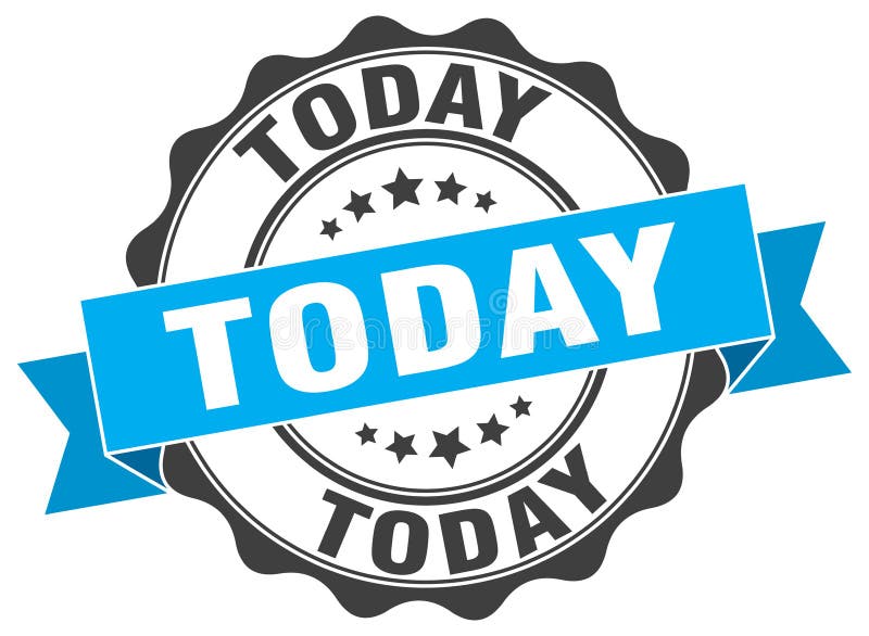 Today seal. stamp stock vector. Illustration of rubber - 120314543