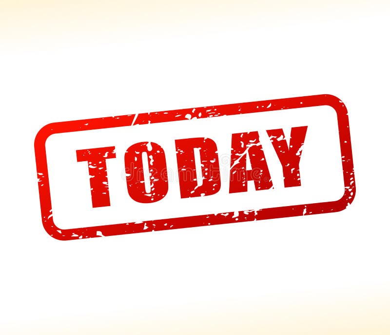 Today text stamp stock vector. Illustration of text - 107551321