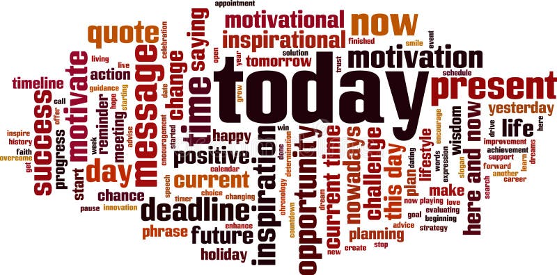 Today word cloud stock vector. Illustration of word - 182054341