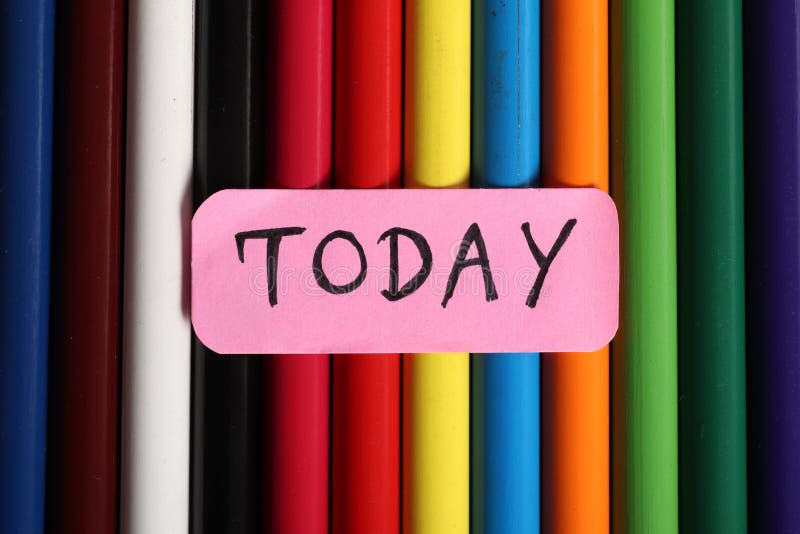 Today stock illustration. Illustration of written, today - 155522592