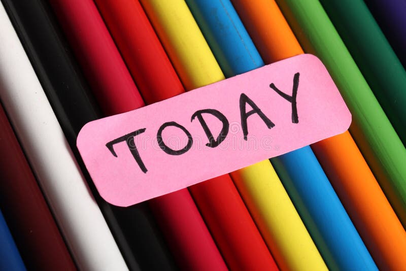 Today stock illustration. Illustration of spelled, cutout - 155522601