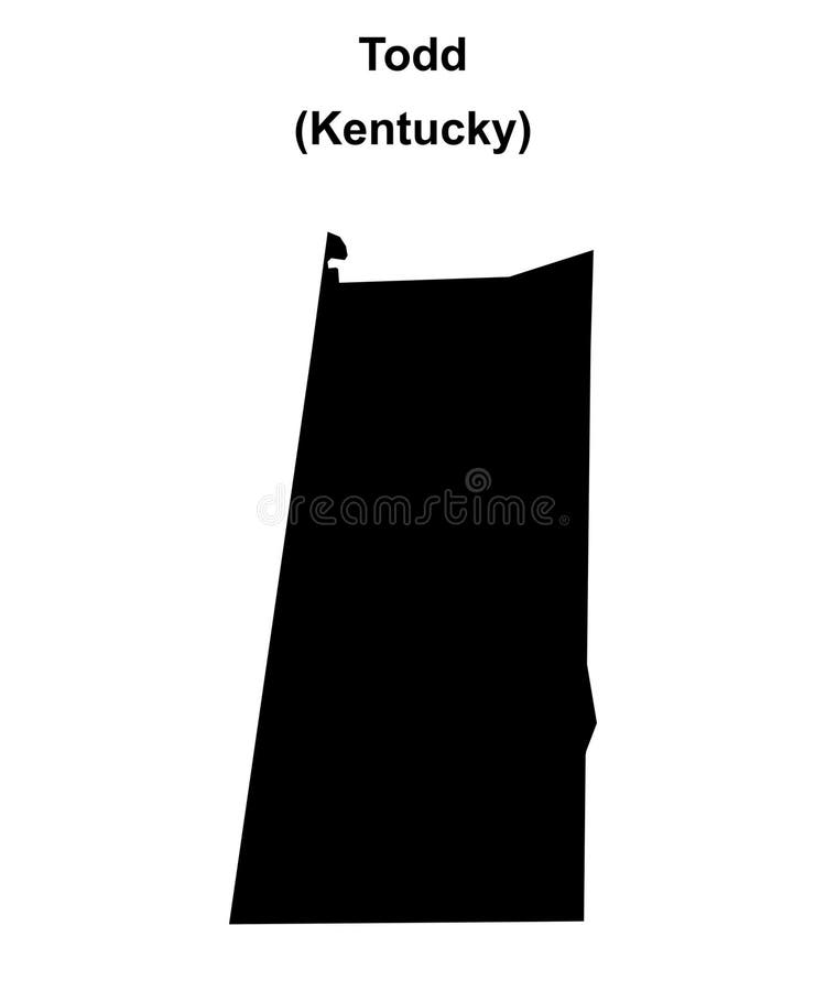 Todd outline map stock vector. Illustration of commonwealth - 361600984