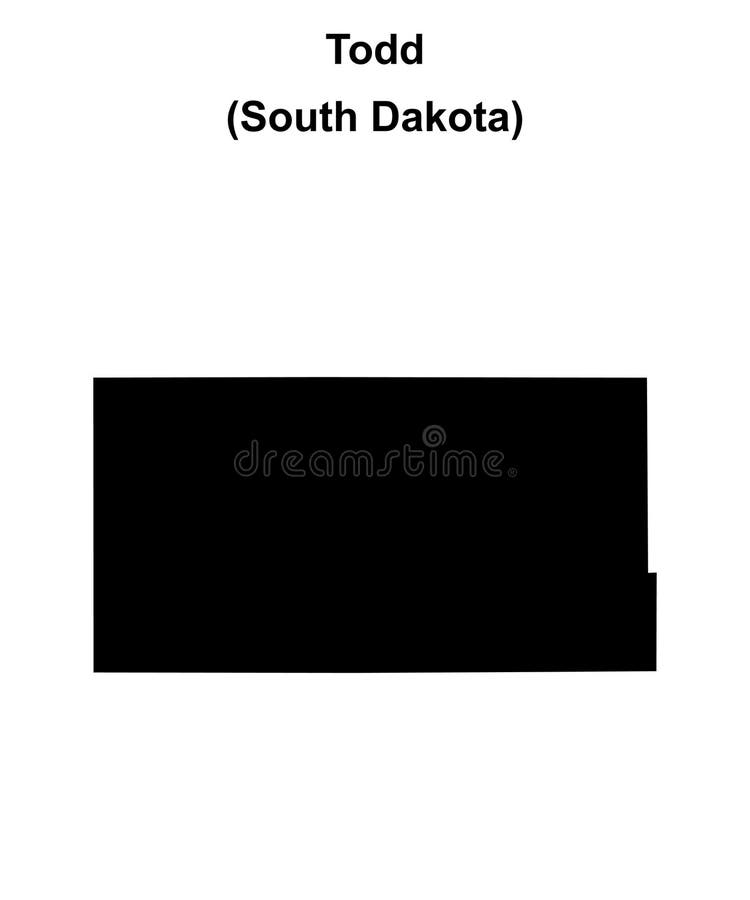 Todd outline map stock vector. Illustration of area - 361760001