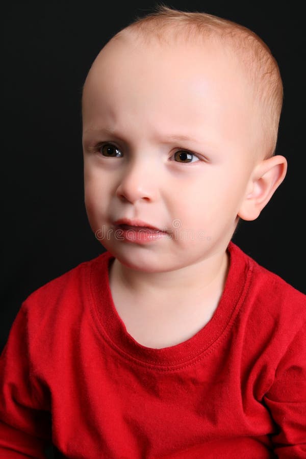 Toddler stock photo. Image of person, frown, tiny, unsure - 9954876
