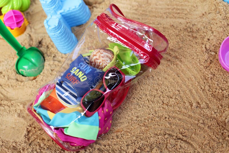 Toddler beach bag stock photo. Image of summer, tropical - 31740210