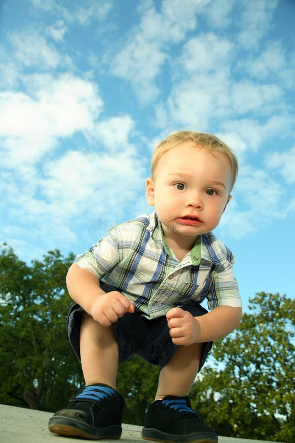 Toddler in a diaper stock photo. Image of toddler, male - 4178130