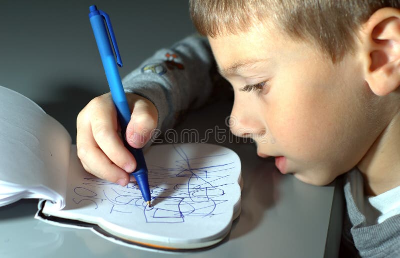 Toddler Drawing stock image. Image of youth, home, young - 40745