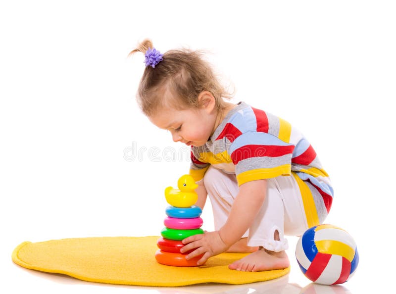 Toddler playing stock image. Image of body, girl, playful - 13575127