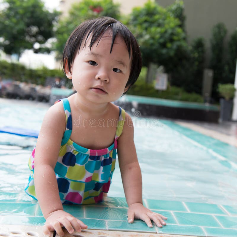 Toddler in the pool stock photo. Image of healthy, water - 85523022